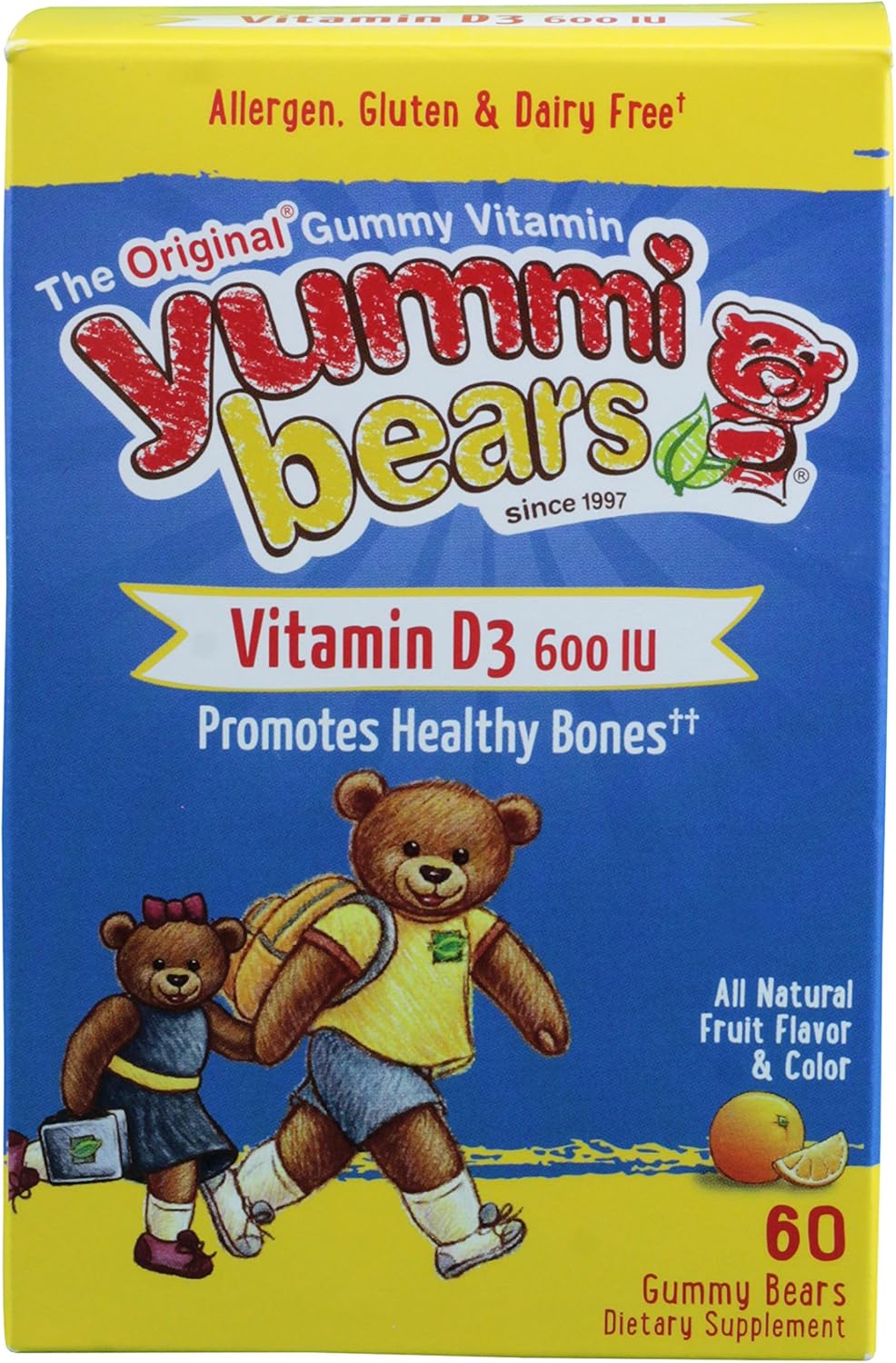 Amazon.com: Yummi Bears Vitamin D3, 60-Count Bottle (Pack of 2): Health ...