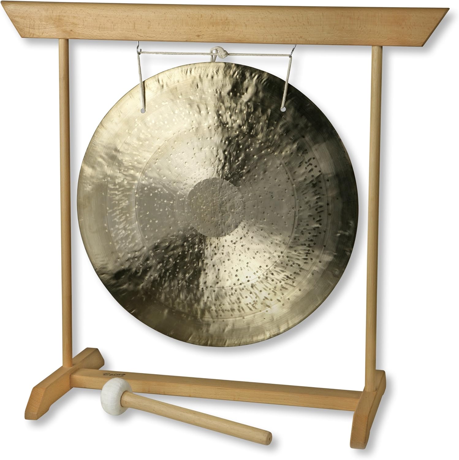 Gong Ø 55 cm with wooden stand, beech and bobbin: Amazon.co.uk: Musical ...
