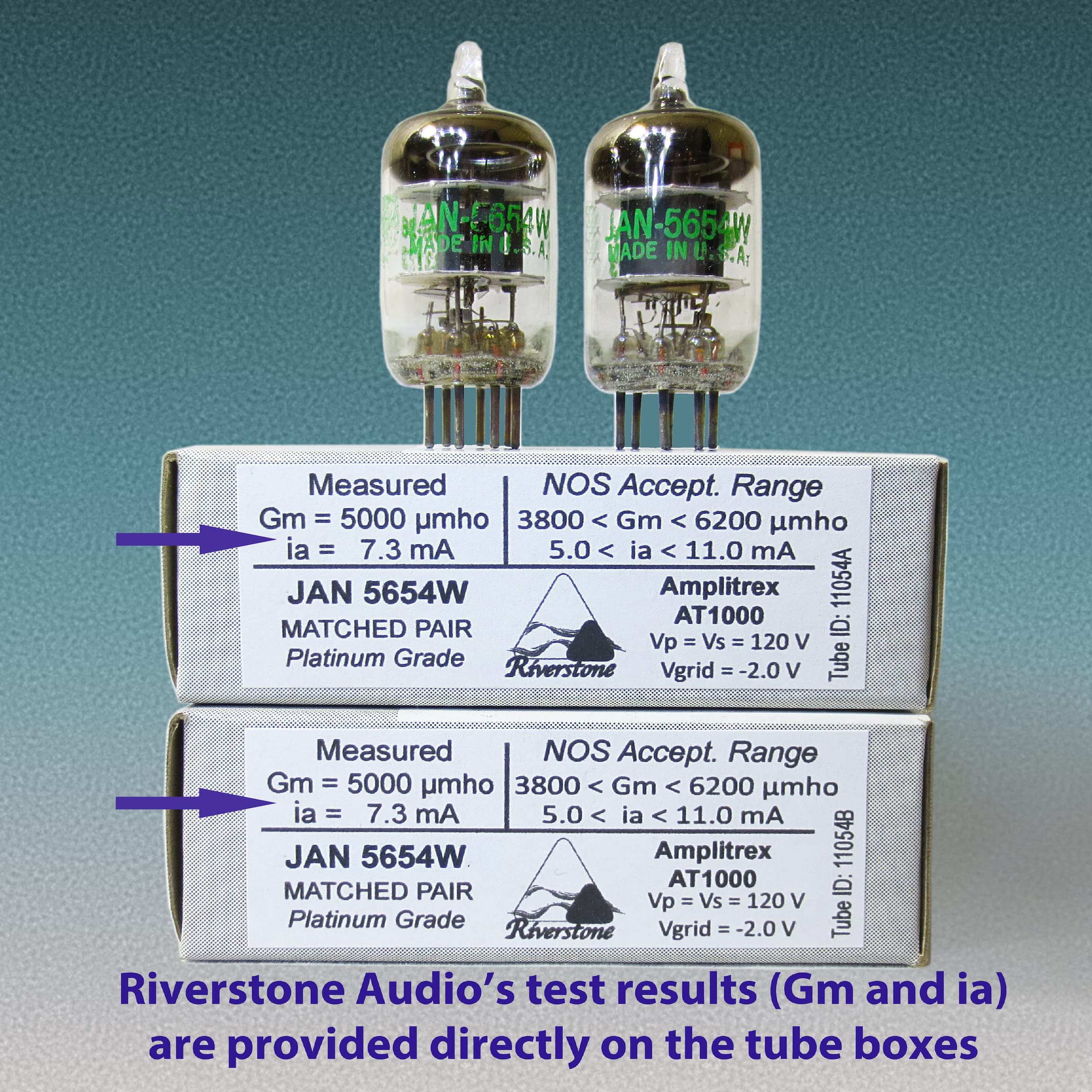 Mua Riverstone Audio - Tested/Matched Pair (2 Tubes) 7-Pin JAN 5654W ...
