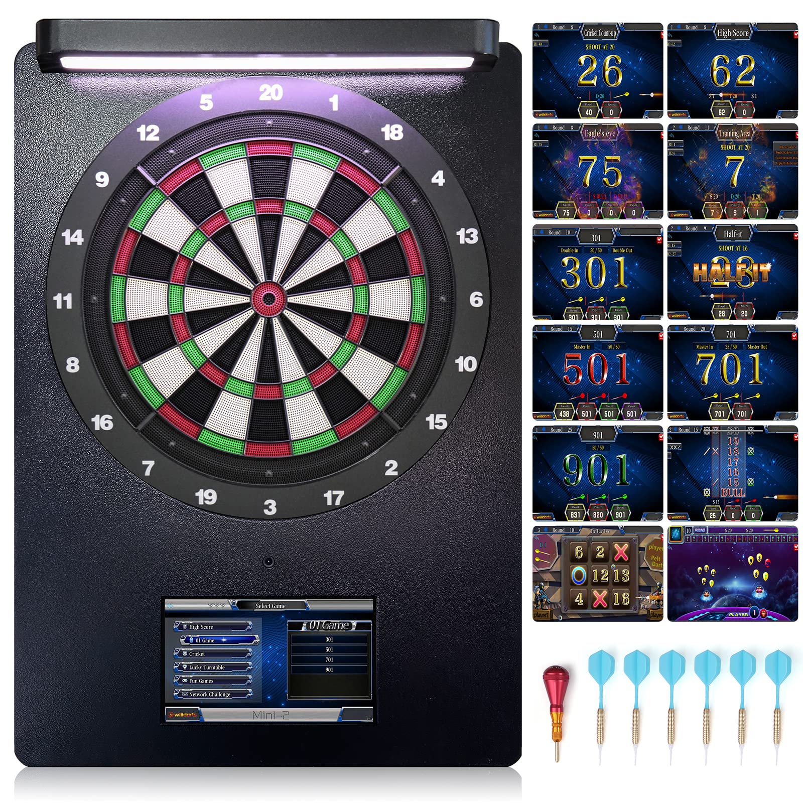 Willdarts Electronic Dart Board Profession NylonTough Segments ...