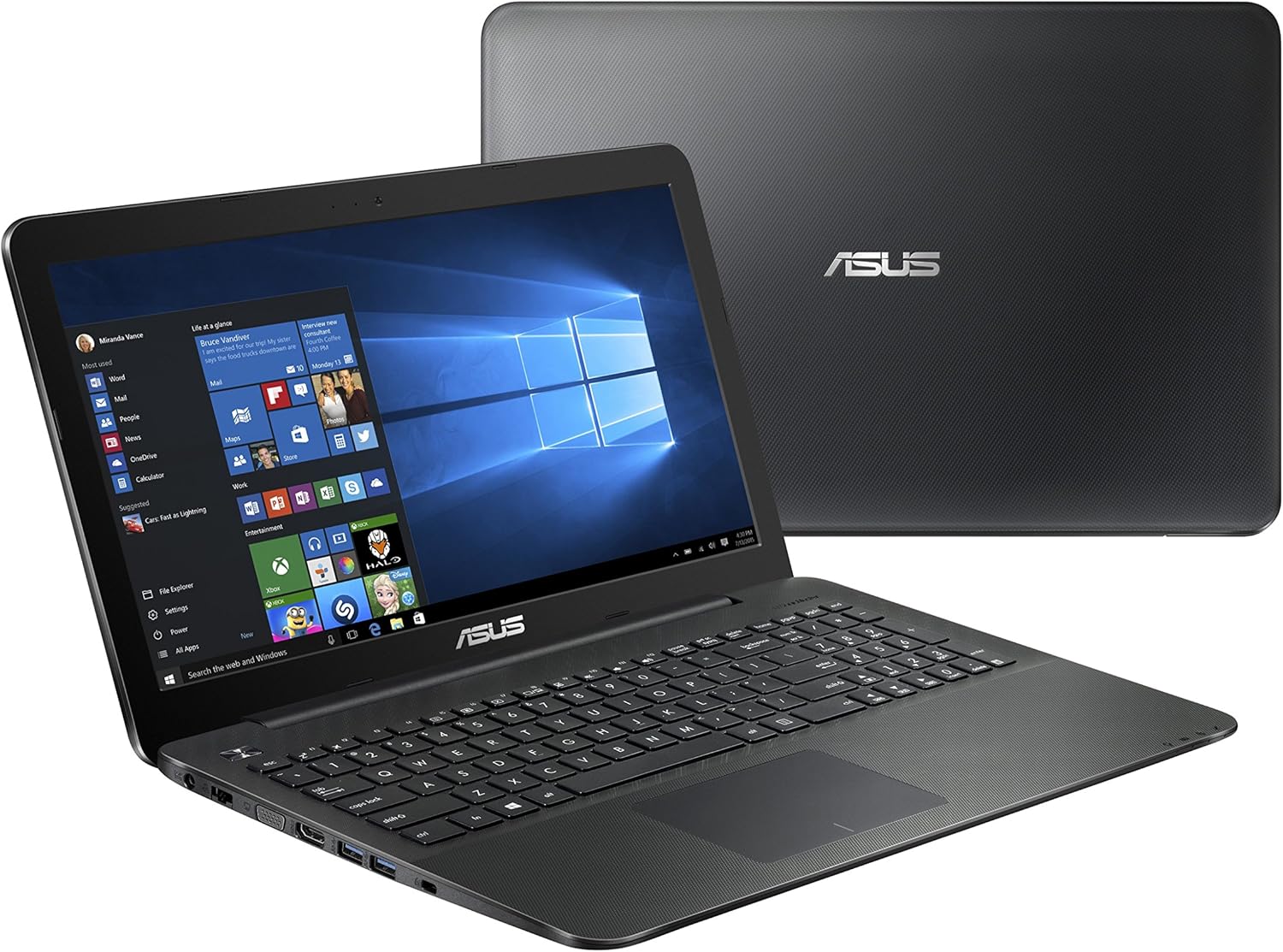 Asus X555YA-DB84Q computadora portátil Negro 39.6 cm (15.6") 1366 x 768 ...