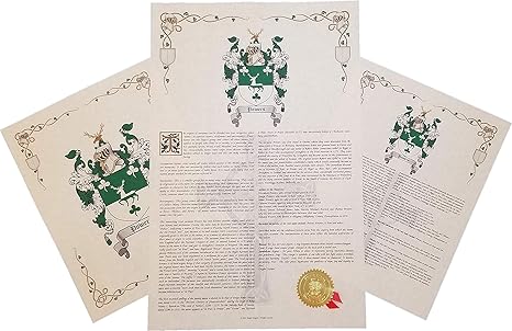 Pearce Coat of Arms, Family Crest & History 3 Print Combo - Name ...