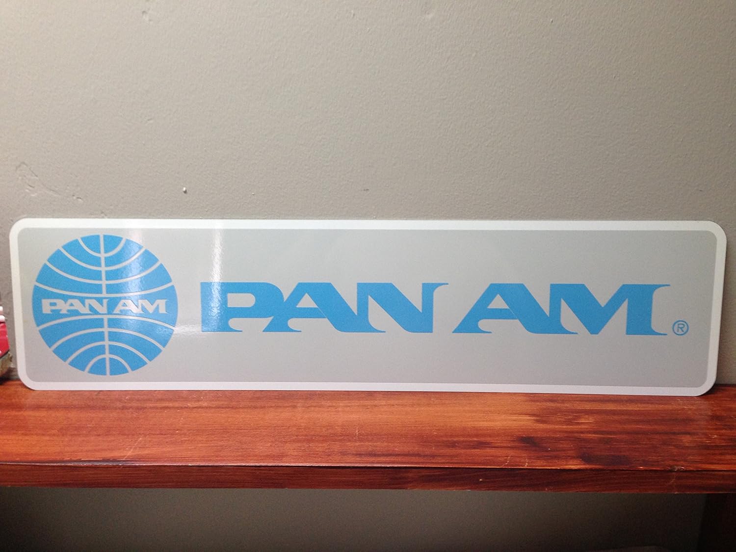 Amazon.com: Pan Am Metal Sign 6" X 24": Home & Kitchen