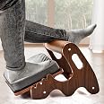 Wooden Stool Foot Rest For Under Desk At Work- Adjustable Rocking Foot ...