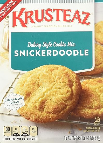 Krusteaz Snickerdoodle Cookie Mix, 17.5-Ounce Boxes (Pack of 2): Amazon ...