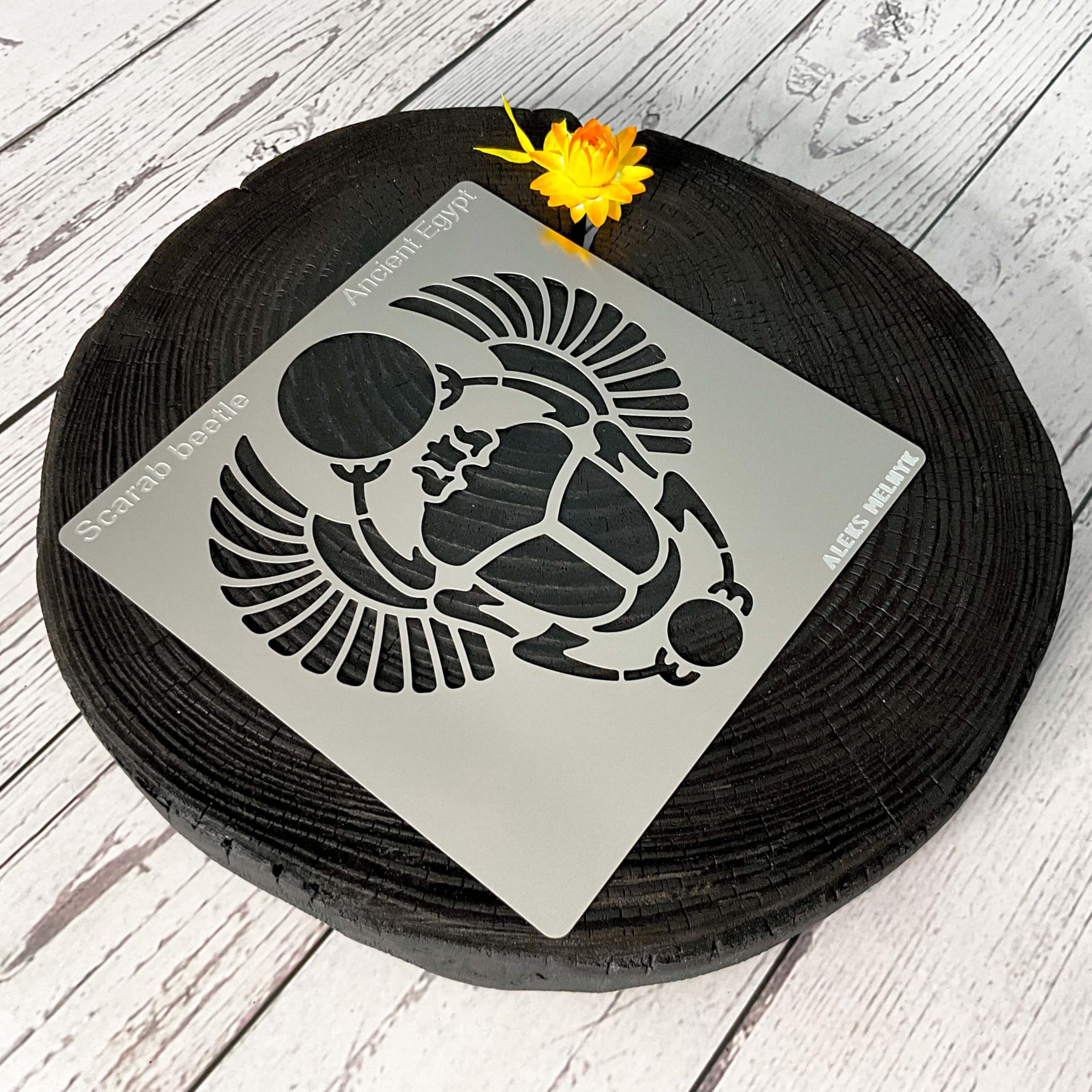 Mua Aleks Melnyk No.447 Metal Stencil, Ancient Egypt, Scarab Beetle ...
