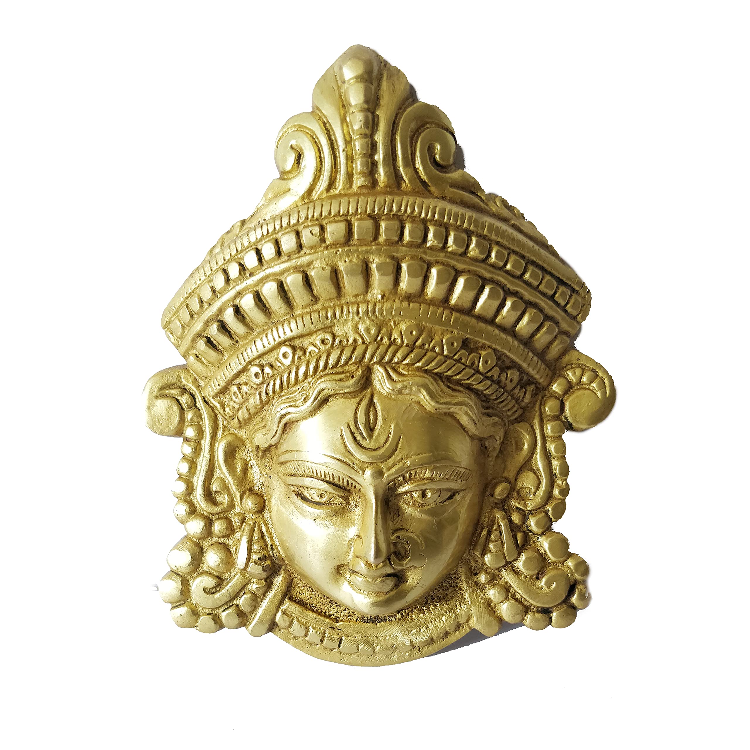 Mua GURU JEE Brass Durga MATA Face Statue MATA Rani Ma Durga Wall Decor ...
