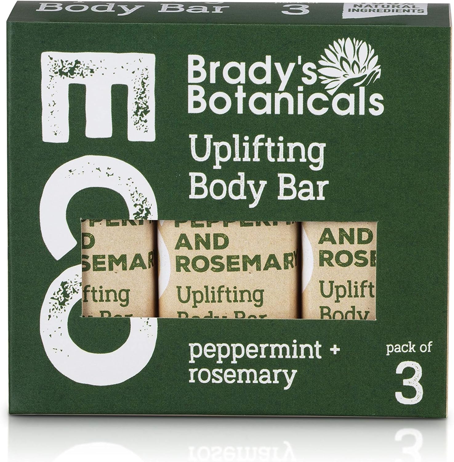 Peppermint and Rosemary Body Butter Bars (Pack of 3) 100% Natural ...