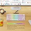 Ractous RTK61 60% Mechanical Gaming Keyboard RGB Backlit PBT Pudding ...