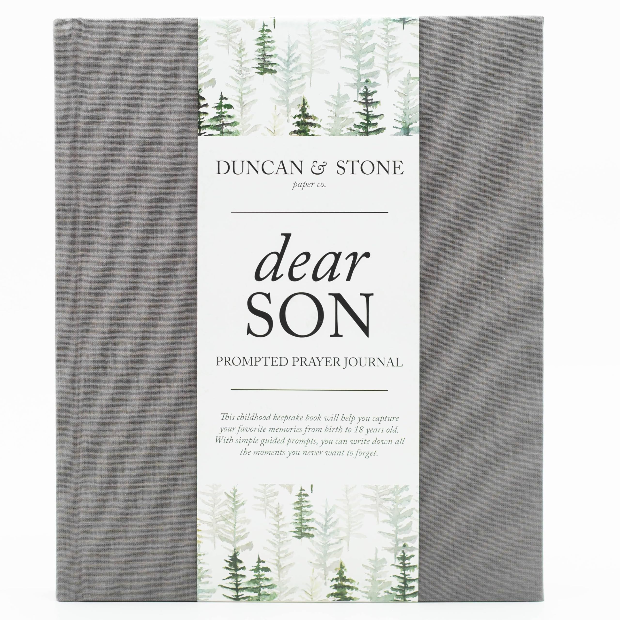 Duncan & Stone Baby Memory Book, Grey, 230 Pages, Prompted Journal for 18 Years for sale | Las ...