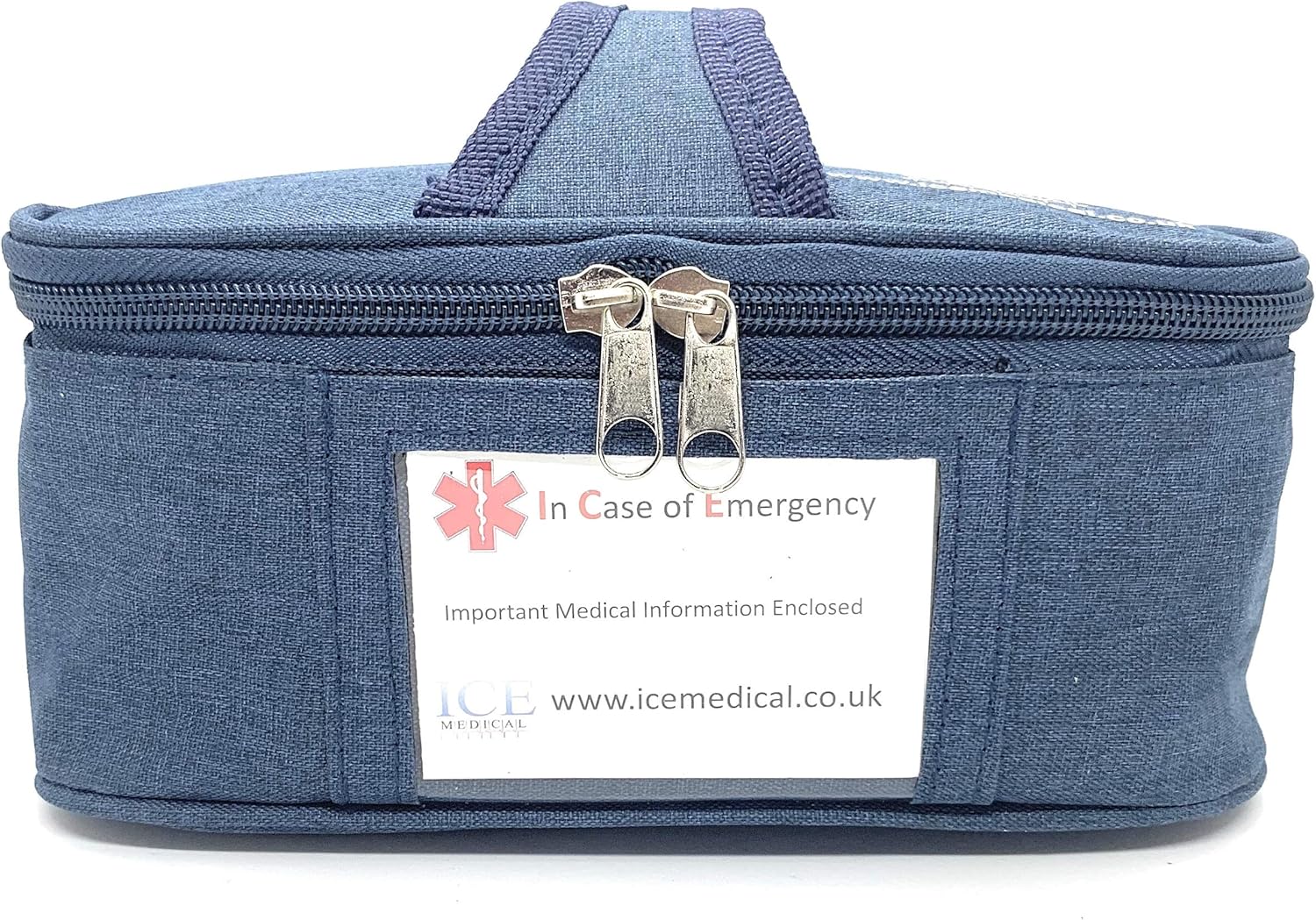 ICE Medical Blue Midi Medication Case/Bag – Allergies, Epipen Syringe ...