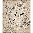 Amazon.com: NORTHWEST Disney's Peter Pan Neverland Map Compass Tapestry ...