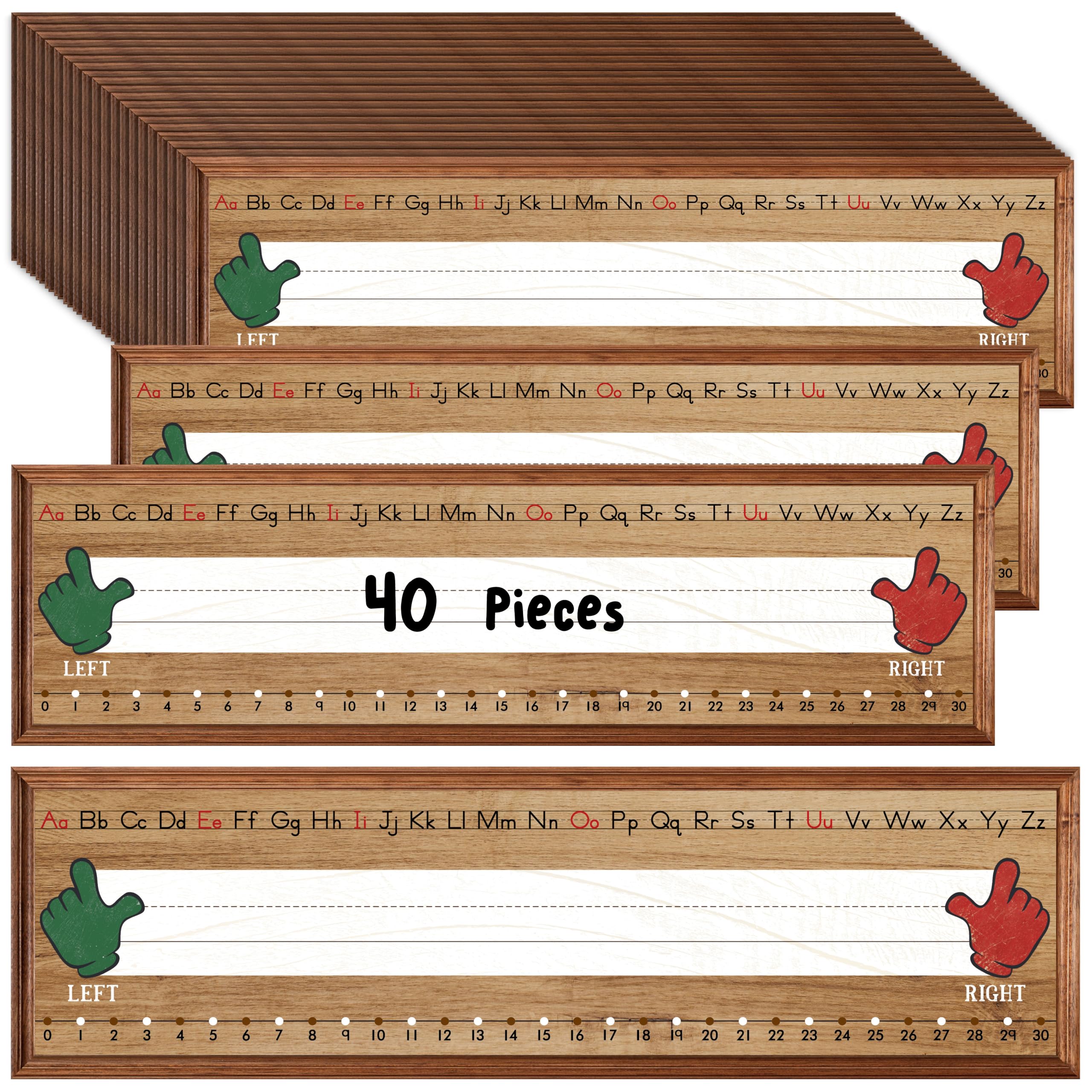 Mua 40 PCS Desk Name Tags, Waterproof Desk Nameplates with Alphabet ...