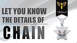 Diamond Chain Gengar Chain Pokemon Necklace Gold Plated with Killy Gold ...