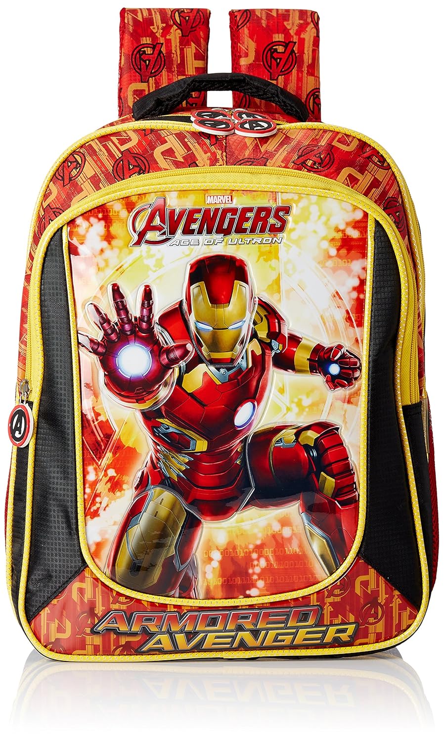 Iron Man Red and Black Children's Backpack (Age Group :8-12 yrs ...