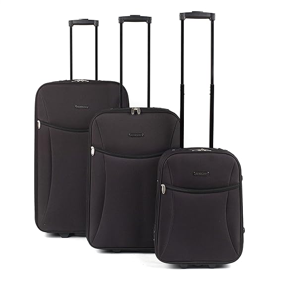 Constellation LG00439BLKASMIL Eva 3 Piece Suitcase Set, 18/24/28 ...