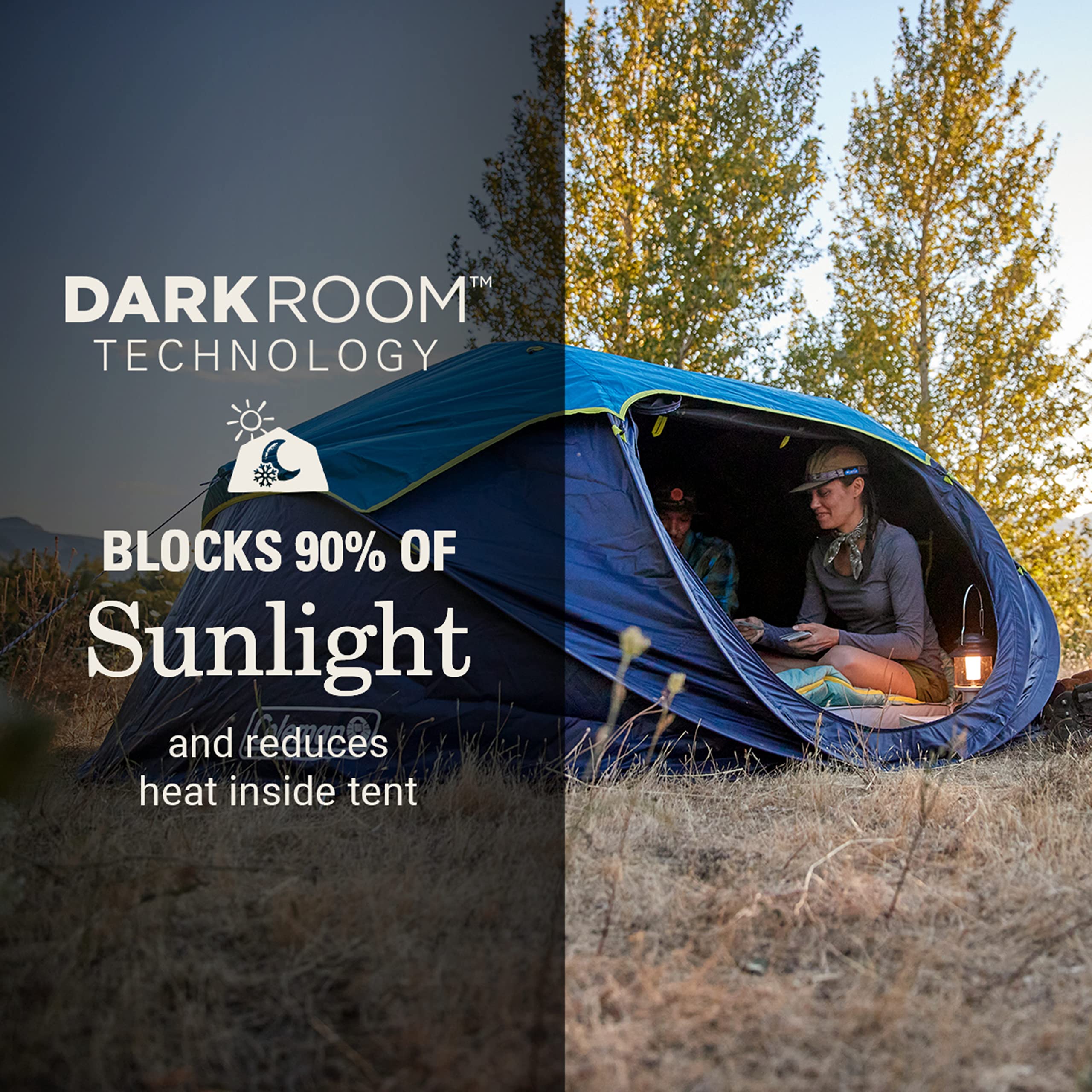 Mua Coleman Pop-Up Camping Tent with Dark Room Technology, 2/4 Person ...