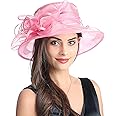 DANTIYA Women's Kentucky Derby Racing Horse Organza Hat Church Wedding ...