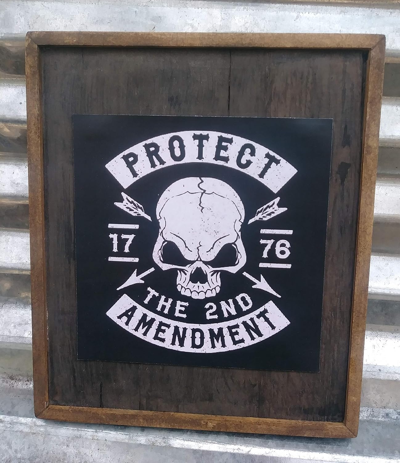 Amazon.com: Protect the 2nd Amendment 1776 - Wooden Sign: Handmade