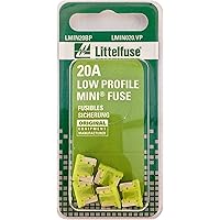 Amazon.com: Littelfuse LMIN010.VP MINI Low Profile 10 Amp Carded Blade Fuse, (Pack of 5) : Tools ...
