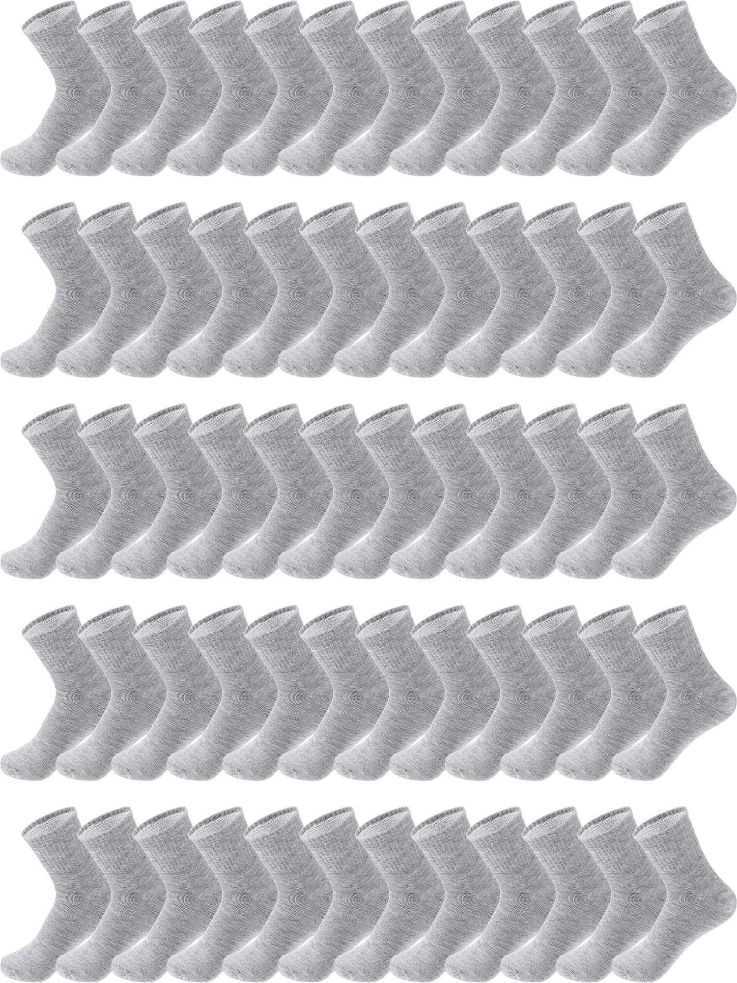 Tarpop 100 Pairs Bulk Mens Socks Moisture Wicking Casual Sports Ankle ...