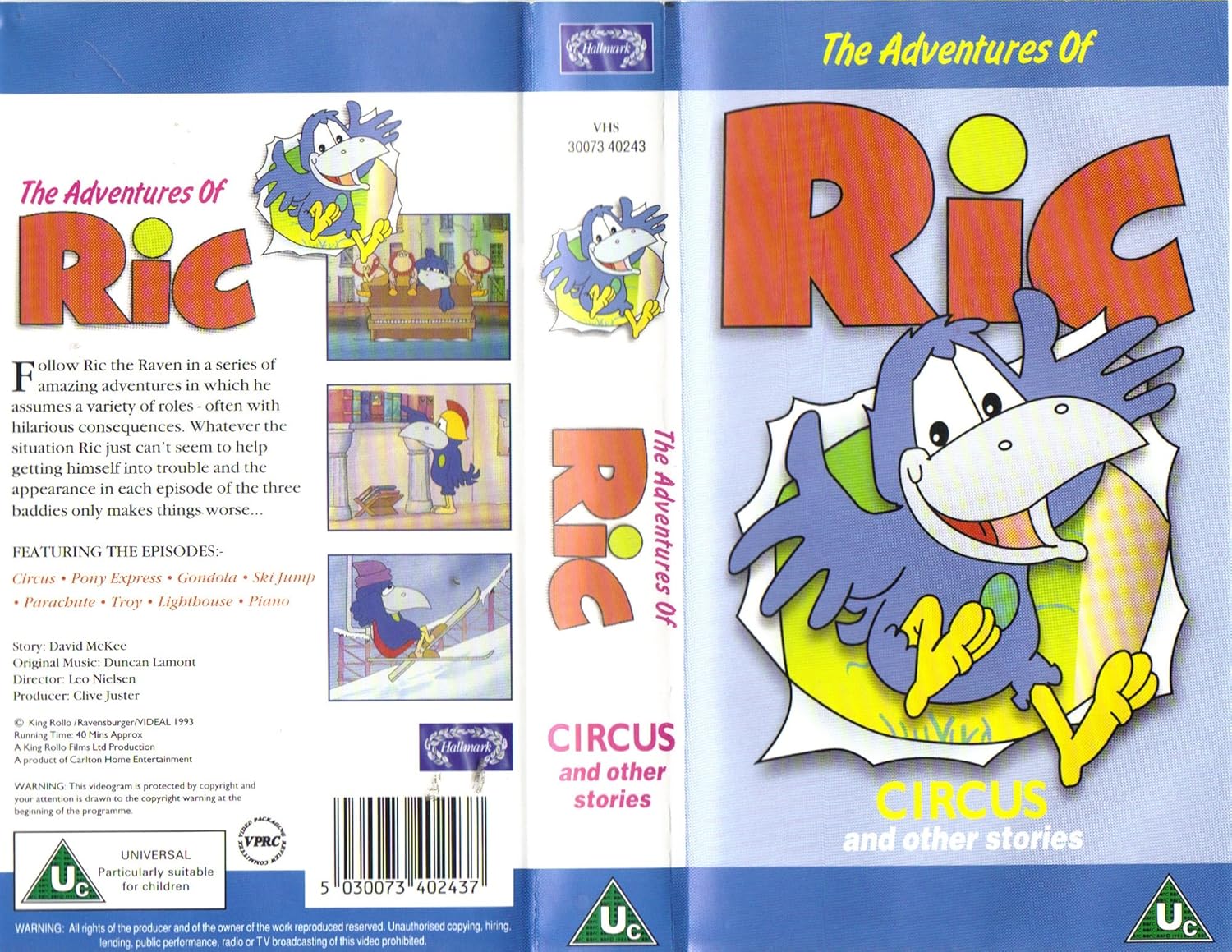 The Adventures Of Ric The Raven: Circus And Other Stories [VHS]: Amazon ...