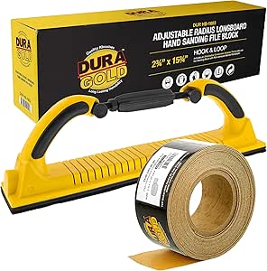 Dura-Gold Pro Series Adjustable Radius Flex Longboard Hand Sanding ...