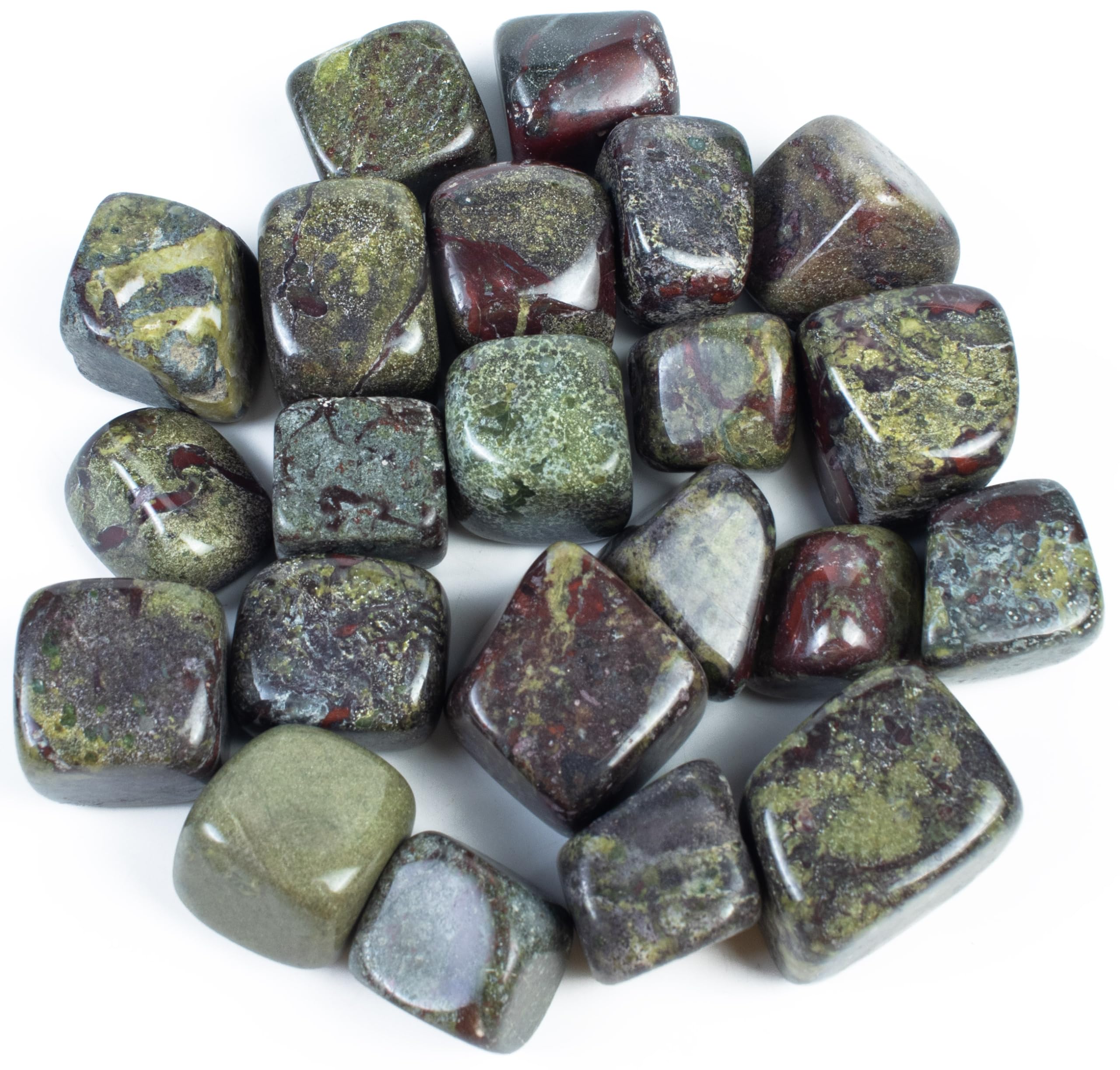 Crocon 1LB Dragon Bloodstone Tumbled Stones and Crystals Bulk 2000 ...