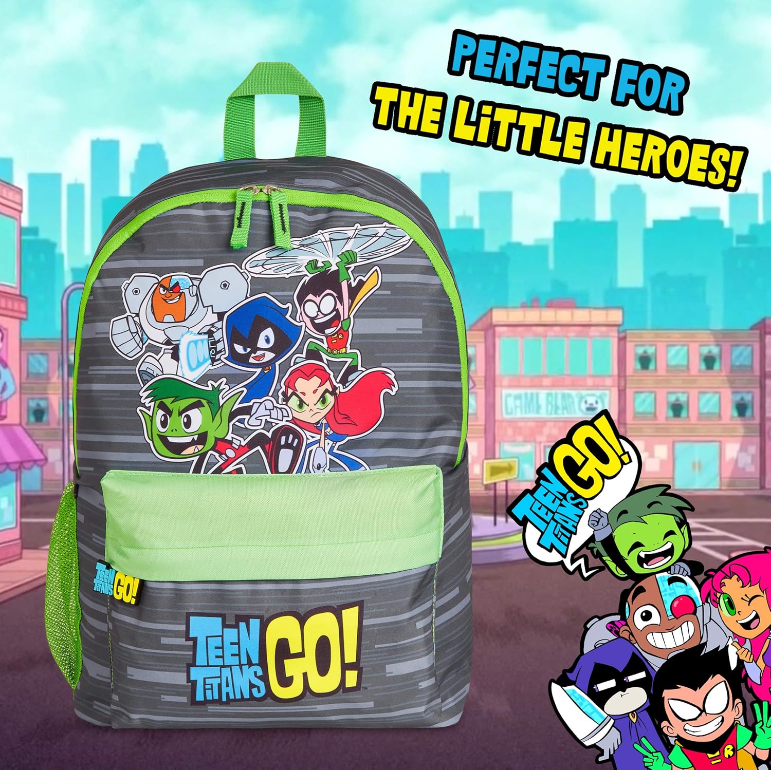 Teen Titans Go! School Bag for Boys and Girls, Kids Backpack Official ...