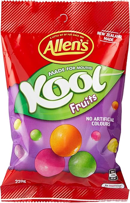 Allen's Kool Fruits Lollies, 220 Grams x 12: Amazon.com.au: Grocery ...