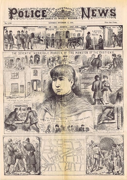 A1 Paper Laminated Jack The Ripper Poster: Amazon.co.uk: Kitchen & Home