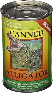 Amazon.com: Canned Critters Stuffed Animal: Alligator 6" : Toys & Games
