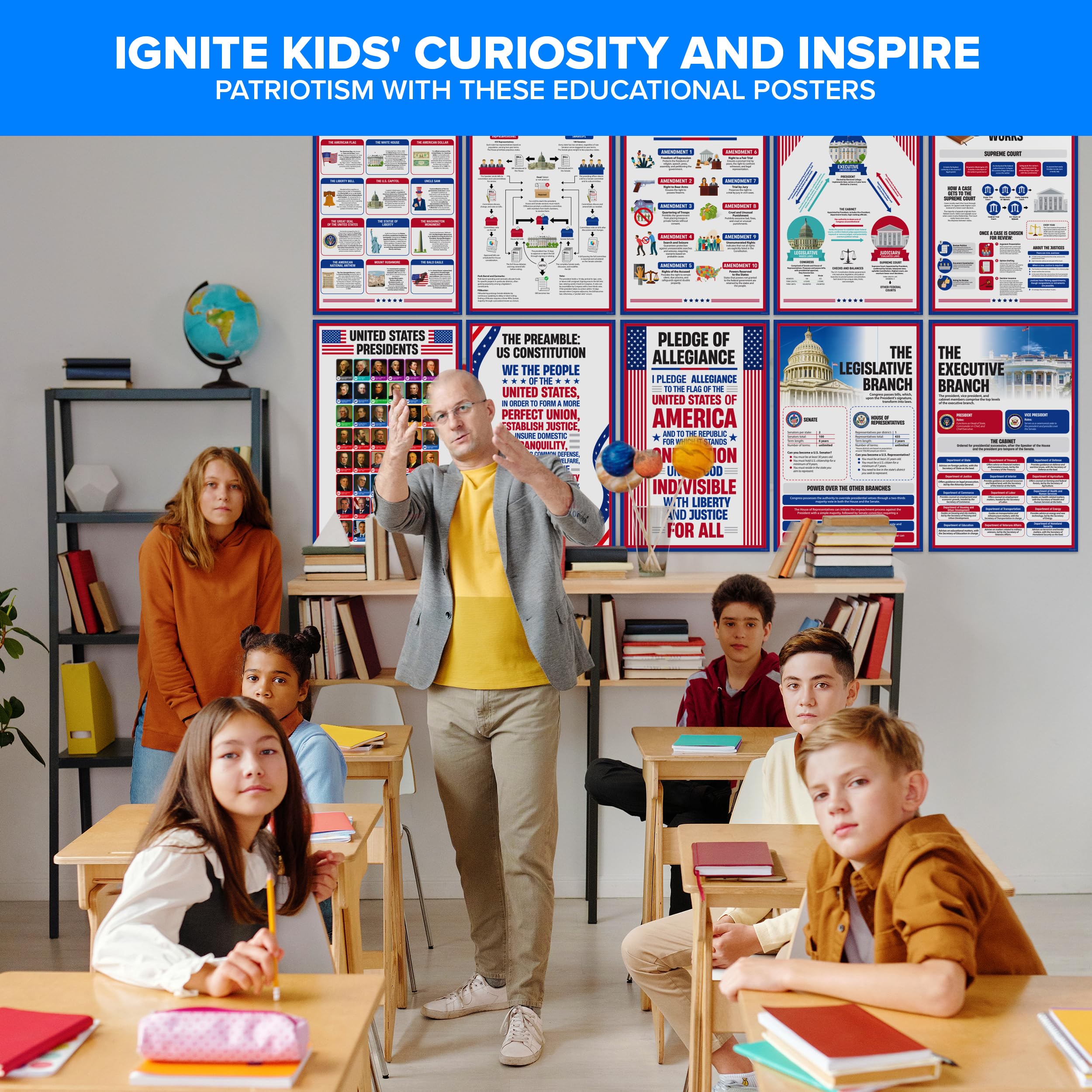 Mua 18 History Classroom Decorations - 11x17in Social Studies Classroom ...