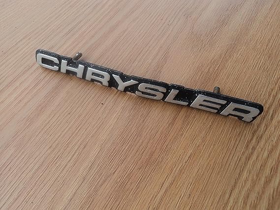 Amazon.com: Chrysler Metal Chrome Emblem Script Door Rear Nameplate ...