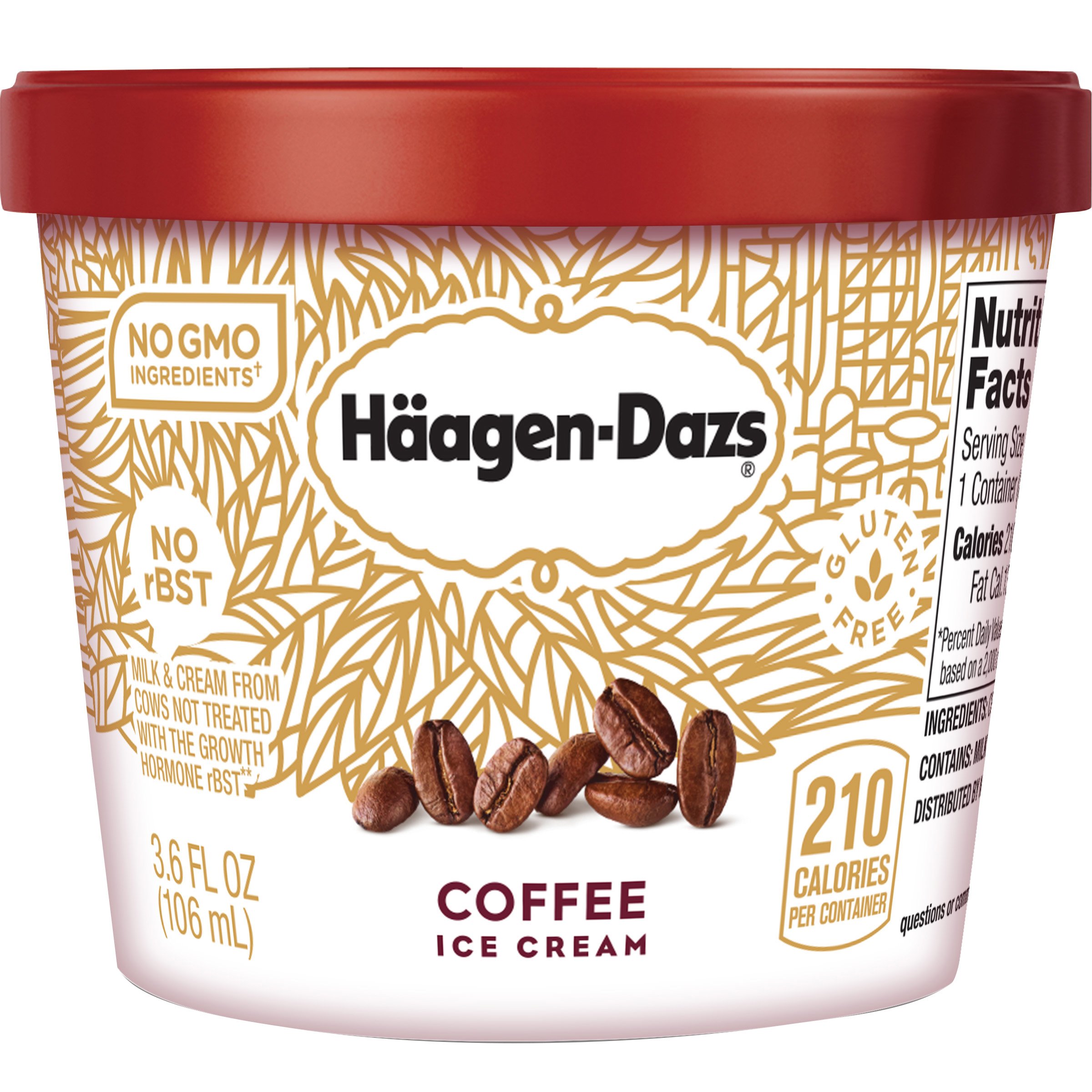 Haagen Dazs, Chocolate Ice Cream, 3.6 Oz. Cup, (12 Count): Amazon.com ...