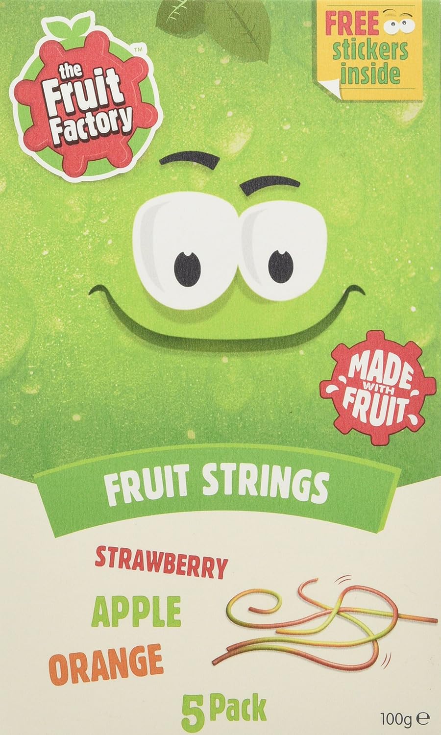 The Fruit Factory Strawberry/Apple and Orange Fruit Strings Juice, 100 ...