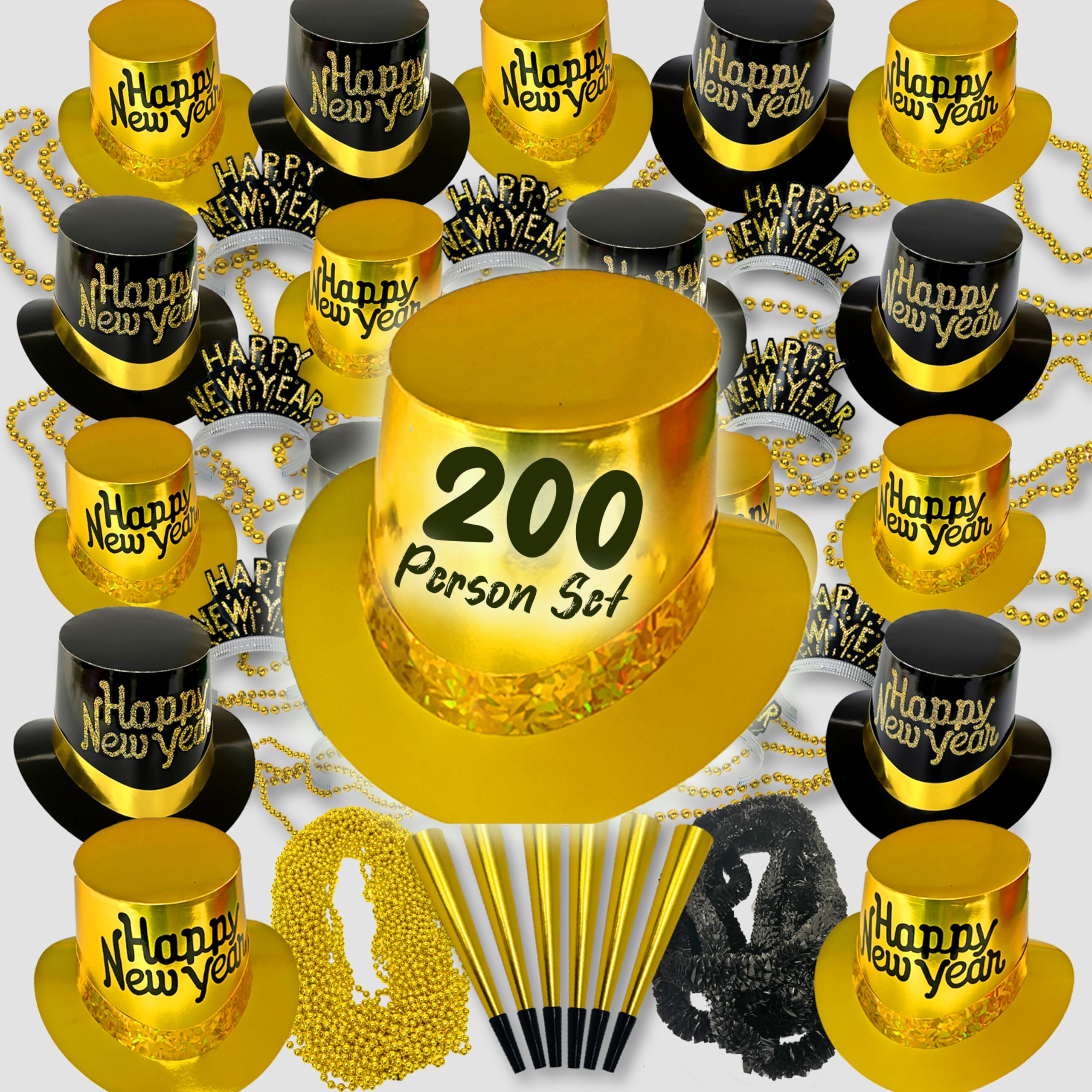 Mua Crown Display New Years Eve Party Supplies 2025 200 Person 400 Pcs ...