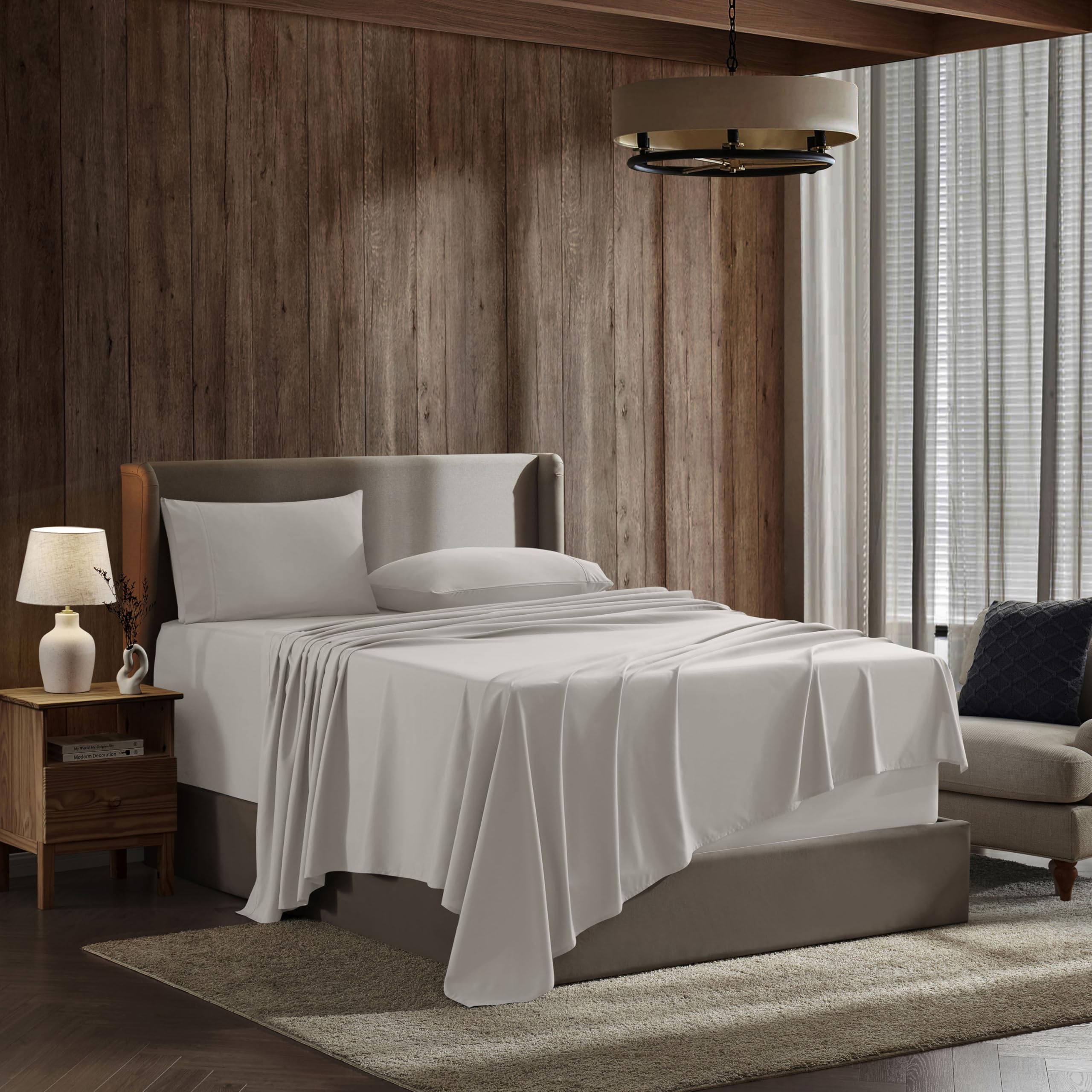 Nestl RV Short Queen Sheet Set- 4 Piece Bed Sheets for RV Short Queen ...