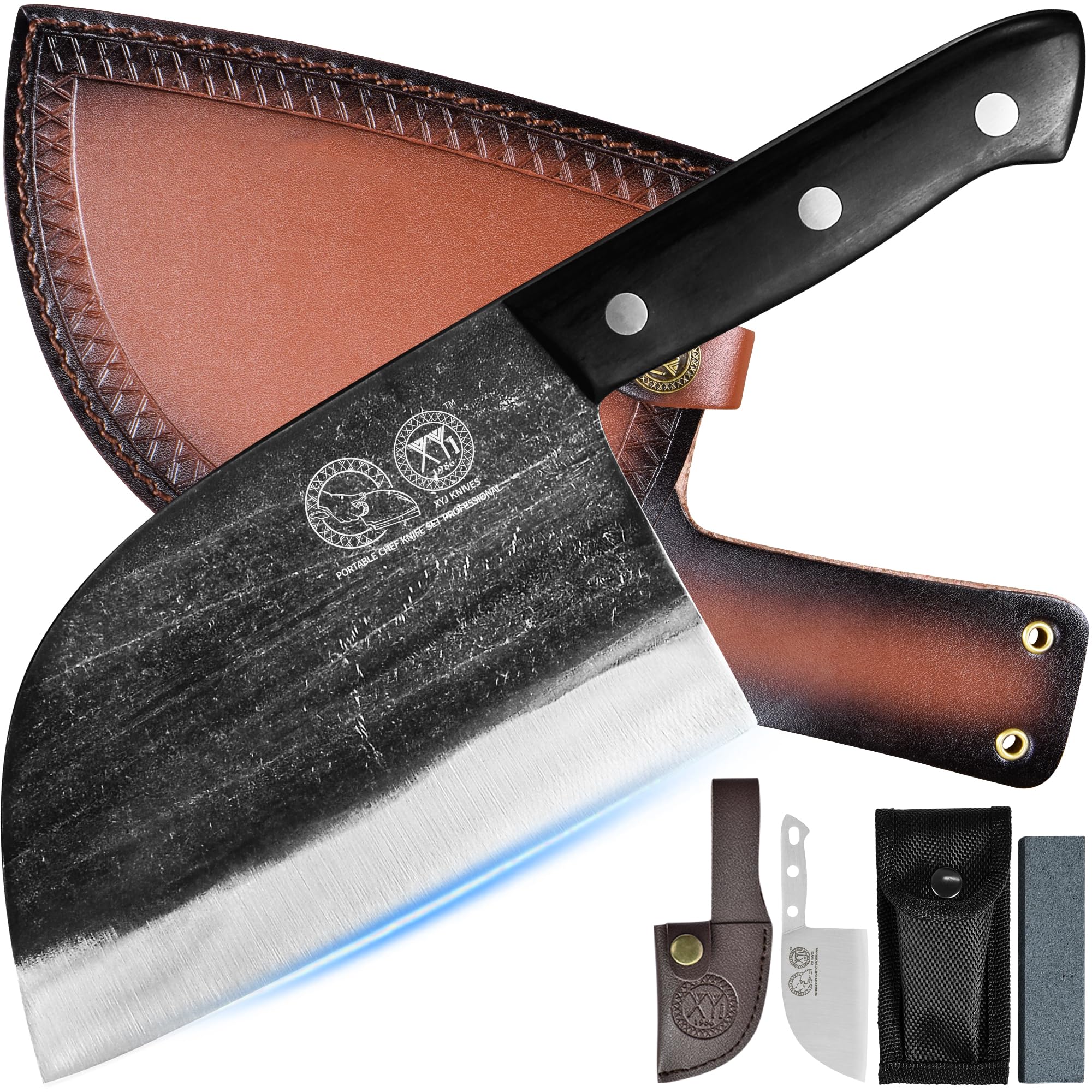 XYJ Authentic Since 1986,Outstanding Ancient Forging,6.7 Inch Full Tang ...