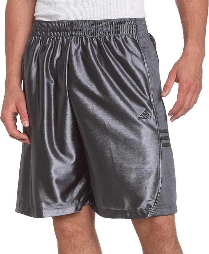 Amazon.com : adidas Men's Basic Dazzle Short, Lead, Black, XX-Large ...