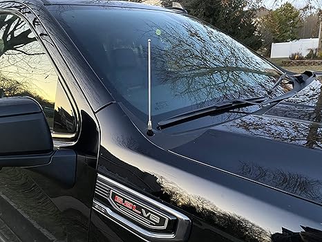 Amazon.com: 9 Inch Stainless Chrome Antenna MAST for GMC Sierra 1500 ...