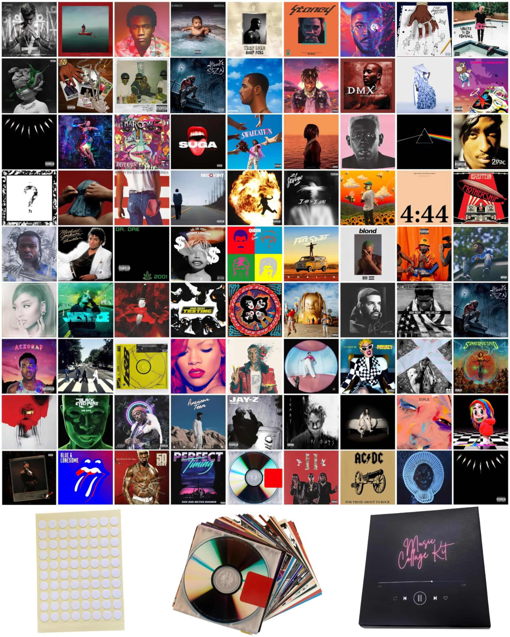 Mua 160 Pcs Album Covers | Unique Square Printed Photos 6x6 | Album ...
