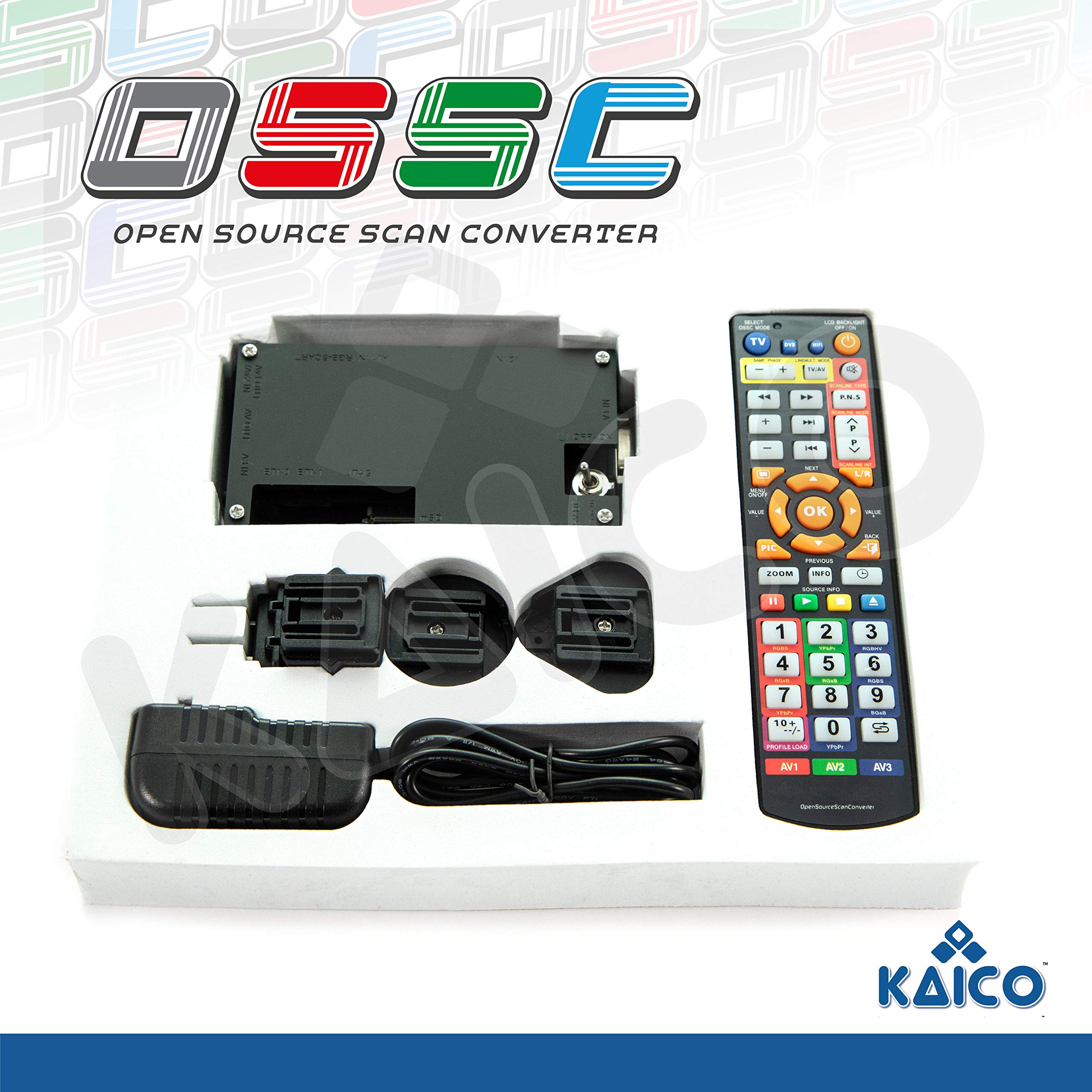 Kaico Edition OSSC Open Source Scan Converter 1.6 with SCART, Component and VGA to HDMI for ...