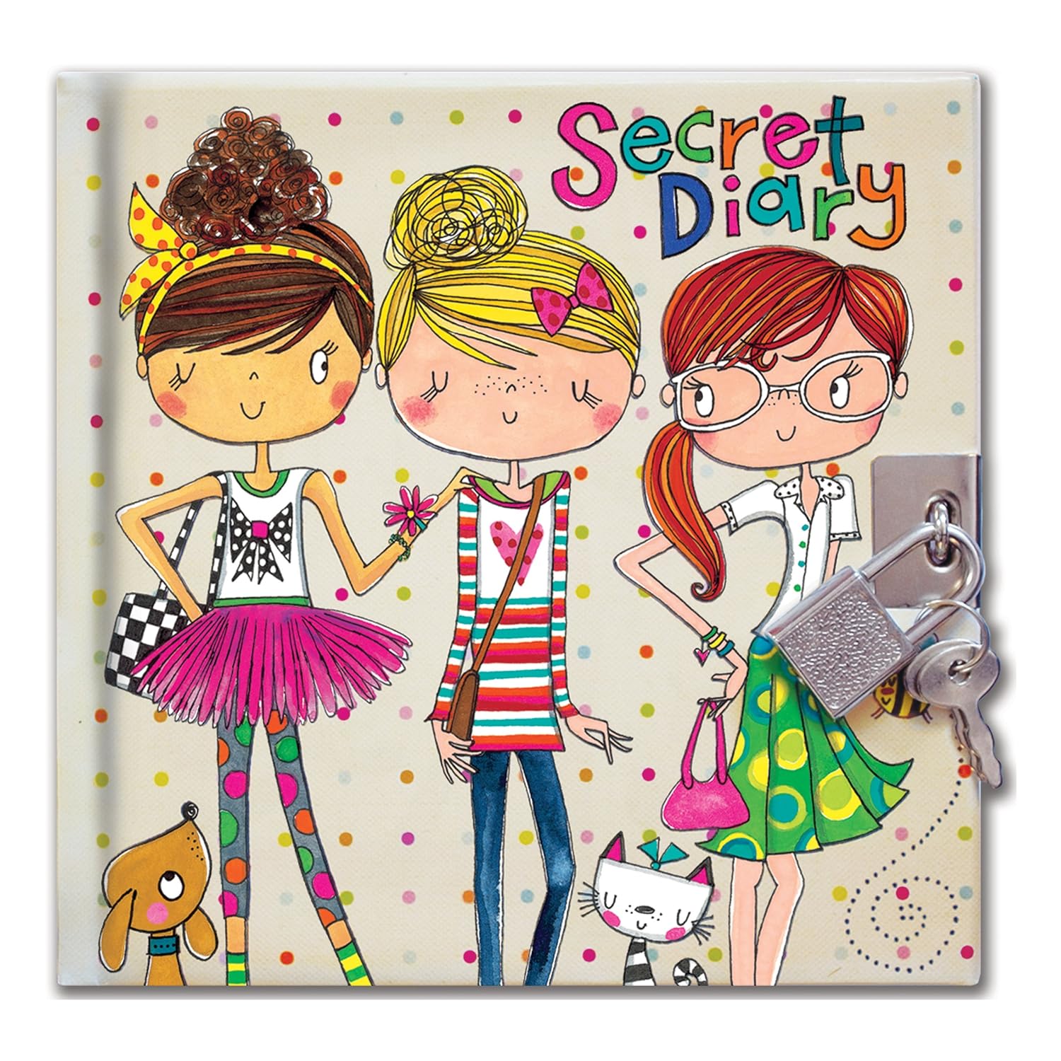 Rachel Ellen Friends Secret Diary, Paper, Multicolour, 14.8 x 14.4 x 2. ...