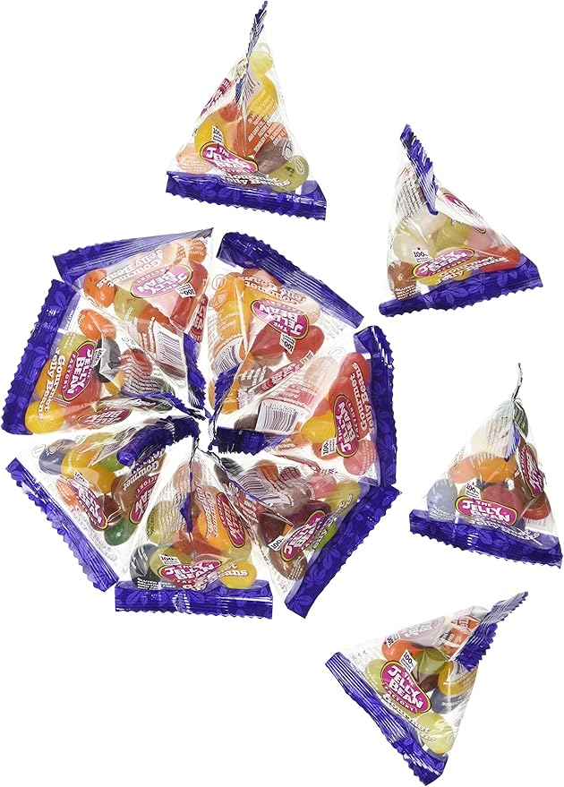 Jelly Bean Factory Sachet Gourmet Triangle Packs (120 Piece): Amazon.co ...