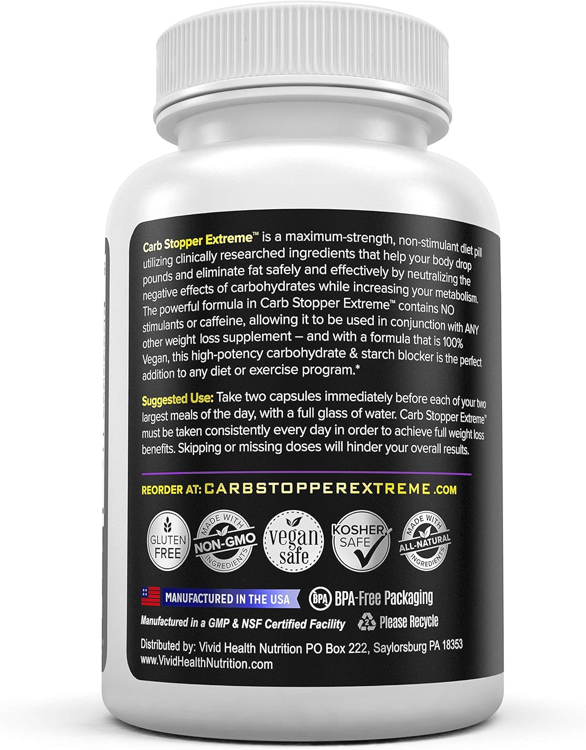 CARB STOPPER EXTREME – Maximum Strength Carbohydrate & Starch Blocker ...