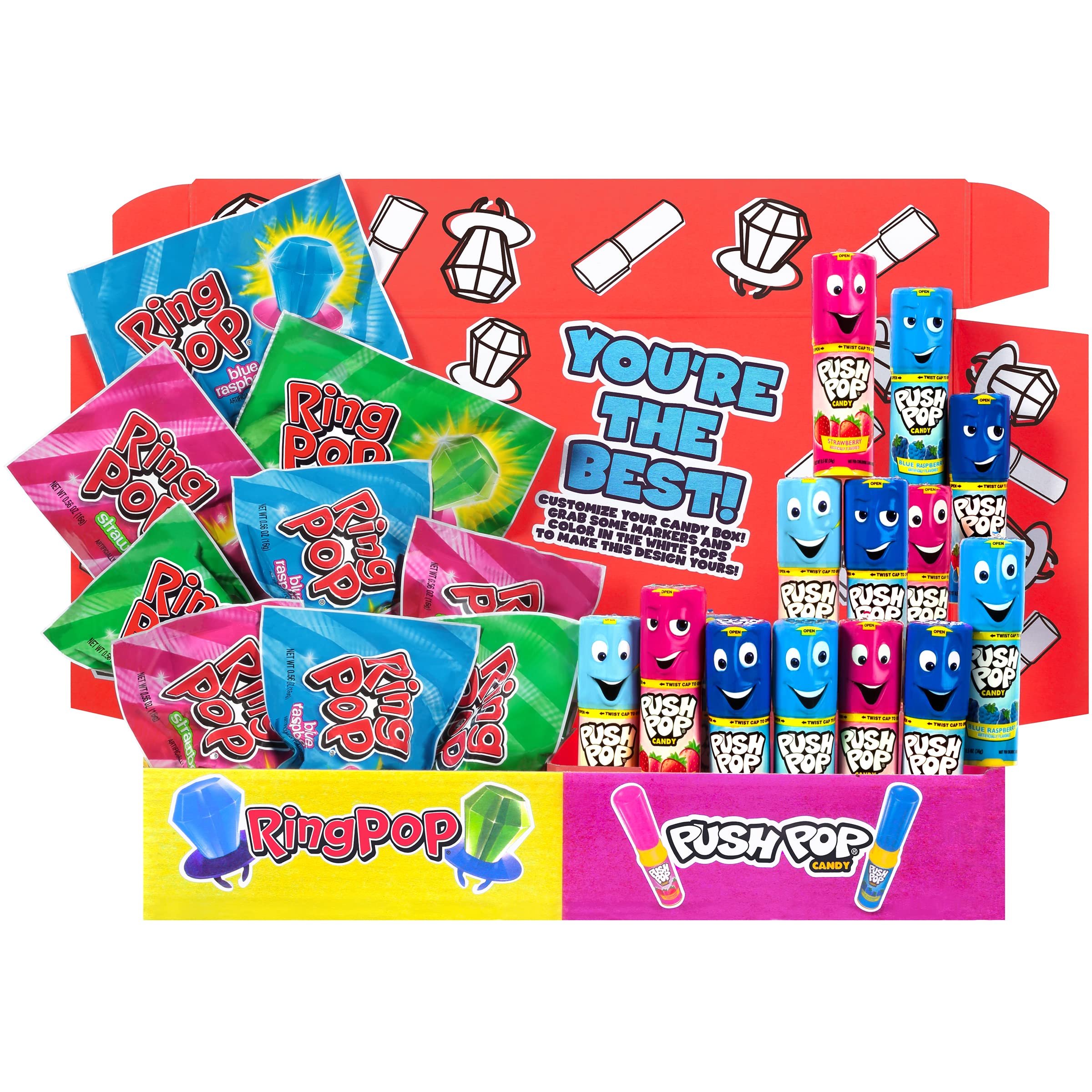 Mua Ring Pop & Push Pop Candy Variety Pack - 30 Count Individually ...