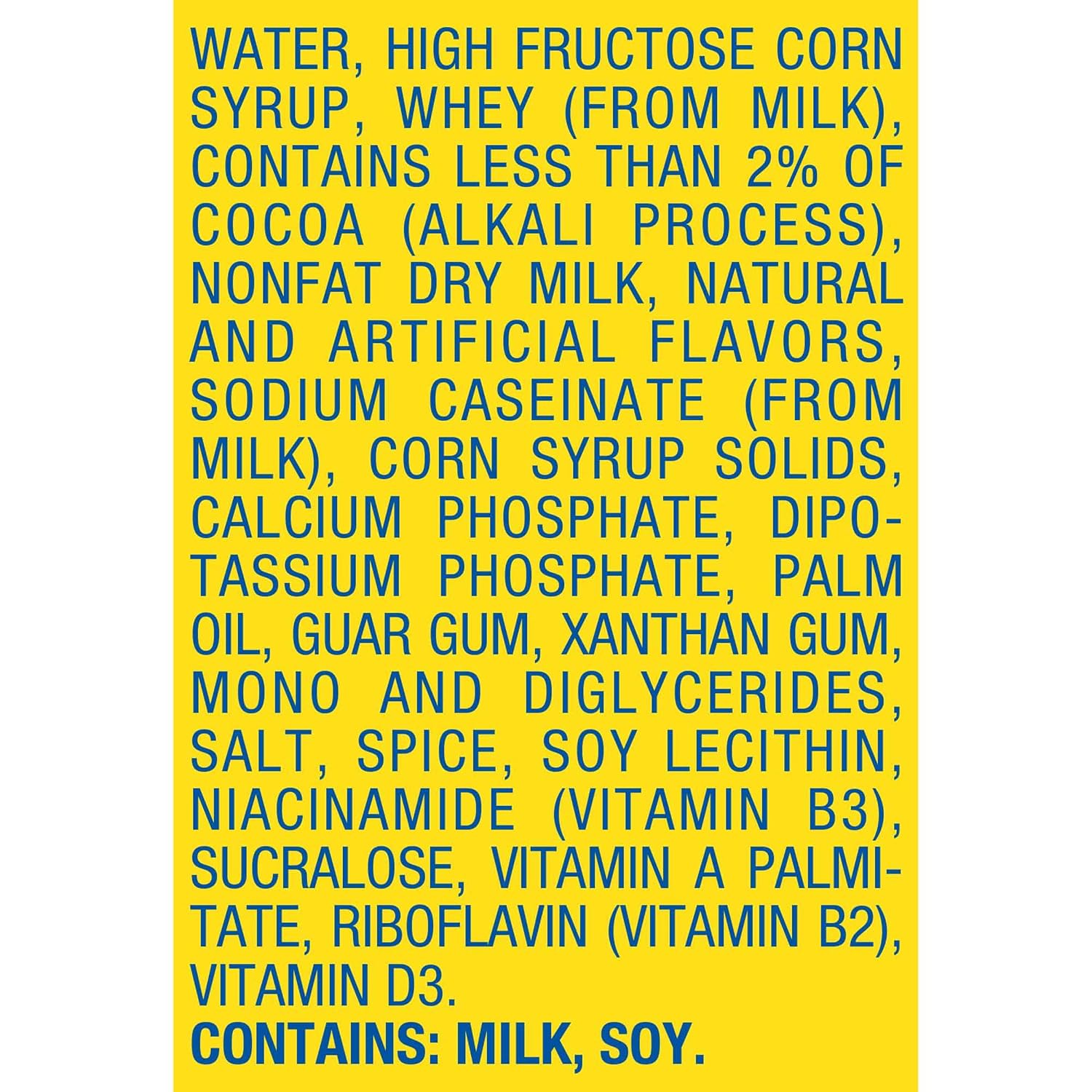 Yoohoo Milk Nutrition Facts | Besto Blog