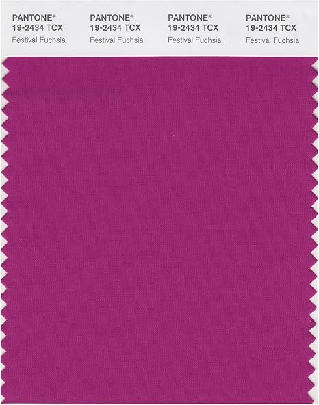 PANTONE Smart 19-2434X Color Swatch Card, Festival Fuchsia - House ...