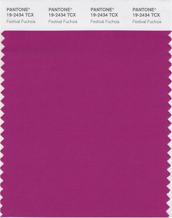 PANTONE Smart 19-2434X Color Swatch Card, Festival Fuchsia - House ...